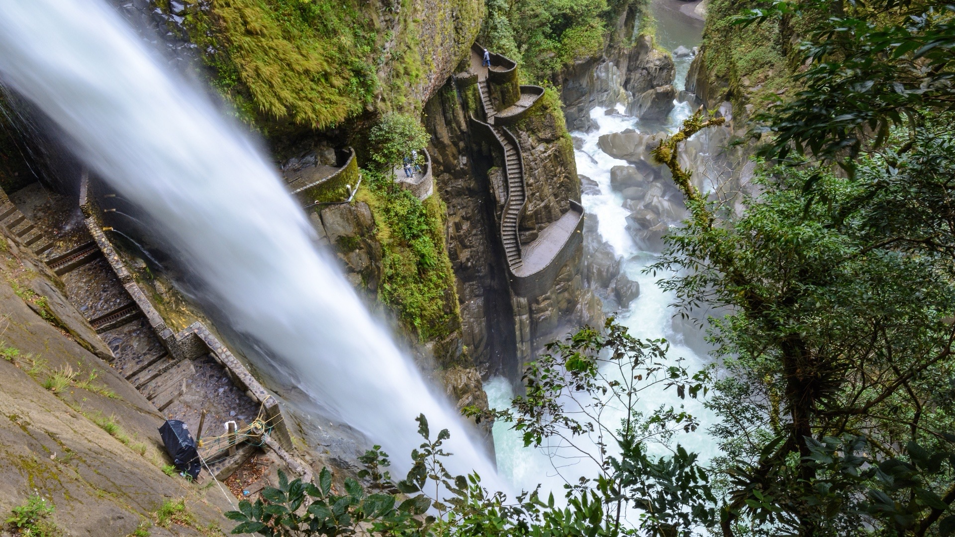 Agoyán waterfall near Baños de Agua Santa, Ecuador – SummerSimo Travel ...