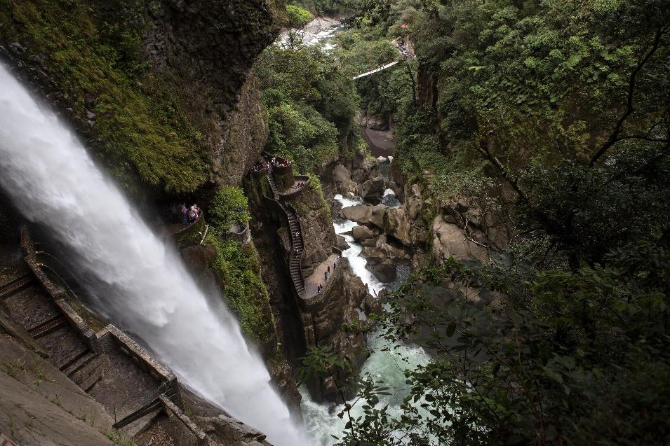 Agoyán waterfall near Baños de Agua Santa, Ecuador – SummerSimo Travel ...