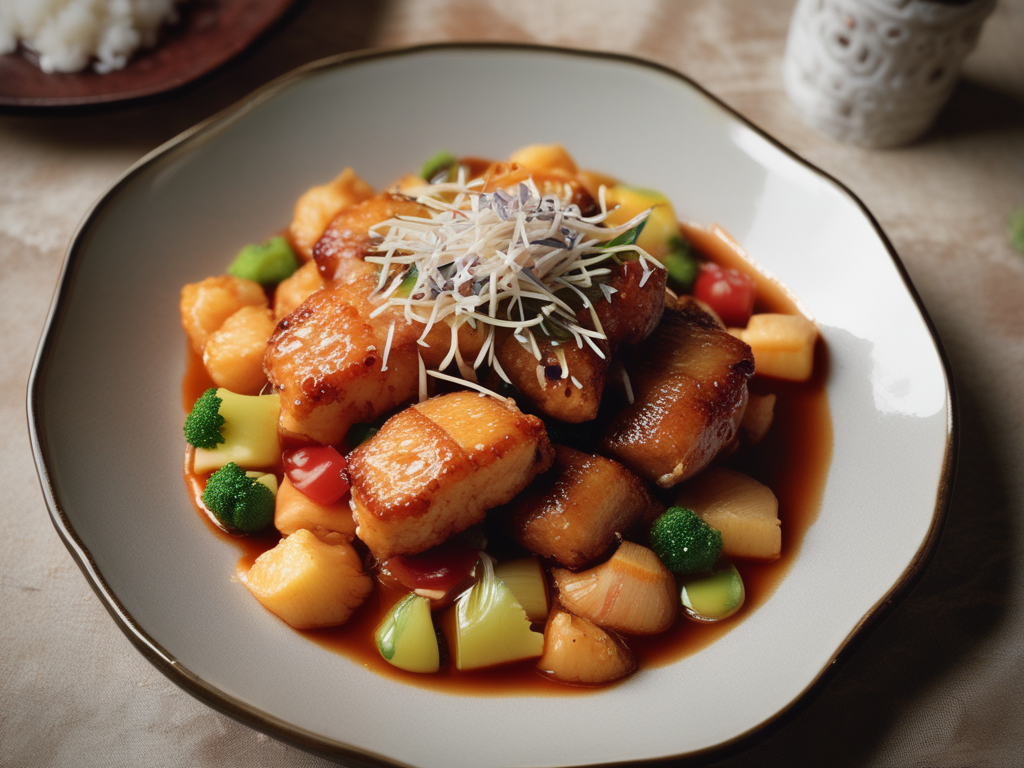 Sweet and Sour Chicken with Crispy Rice Gnocchi: A Symphony of Textures ...